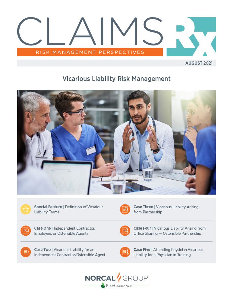 Vicarious Liability Risk Management