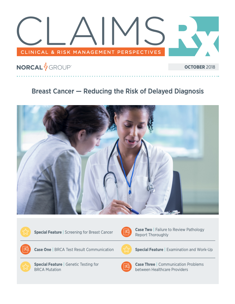 Breast Cancer - Reducing the Risk of Delayed Diagnosis